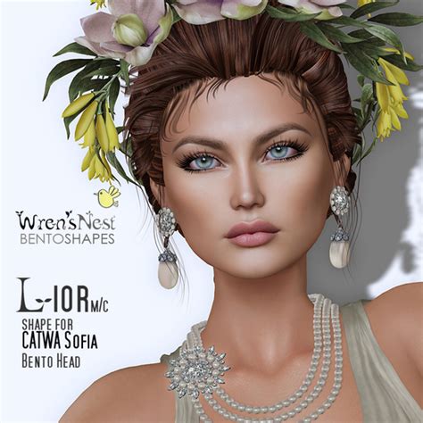 Second Life Marketplace Wrens Nest Lior Shape For Catwa Sofia Bento Head