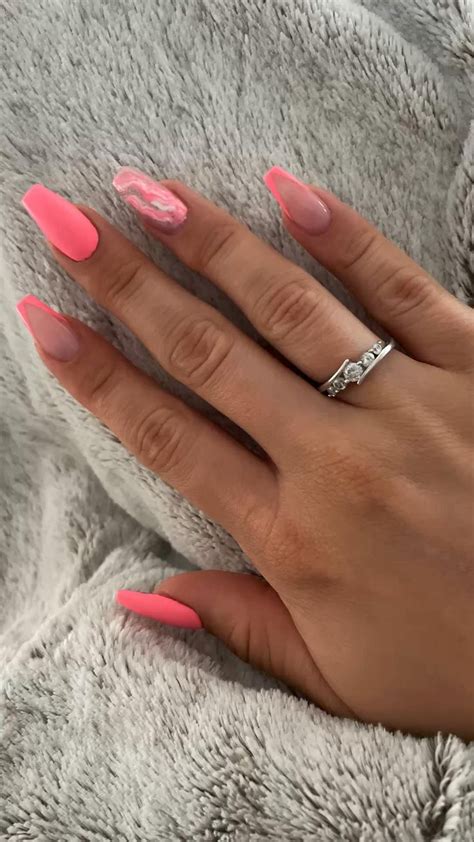 Pink Peach Nails Pinke Nägel Nägel Inspiration Nägel