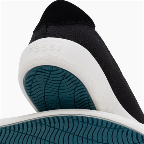 Vessi Mens Boardwalk Slip On Black Walking On A Cloud Walking On