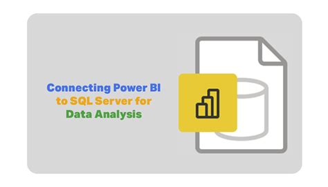 Connecting Power Bi To Sql Server For Data Analysis