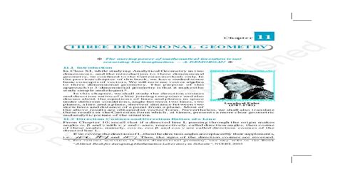 pdf ch 11 three dimensional geometry dokumen tips