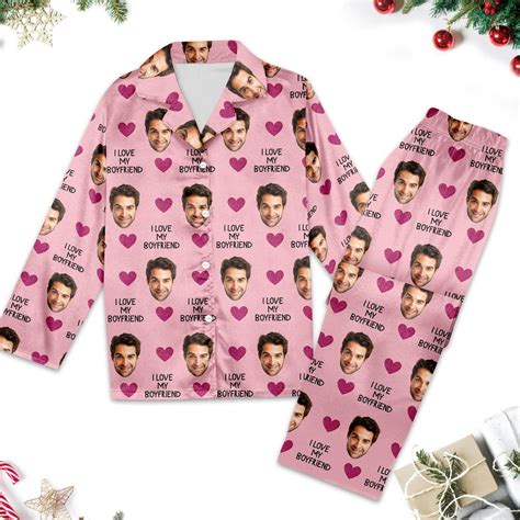 Custom Face And Text Pajamas Set Couple Pajamas Valentine T