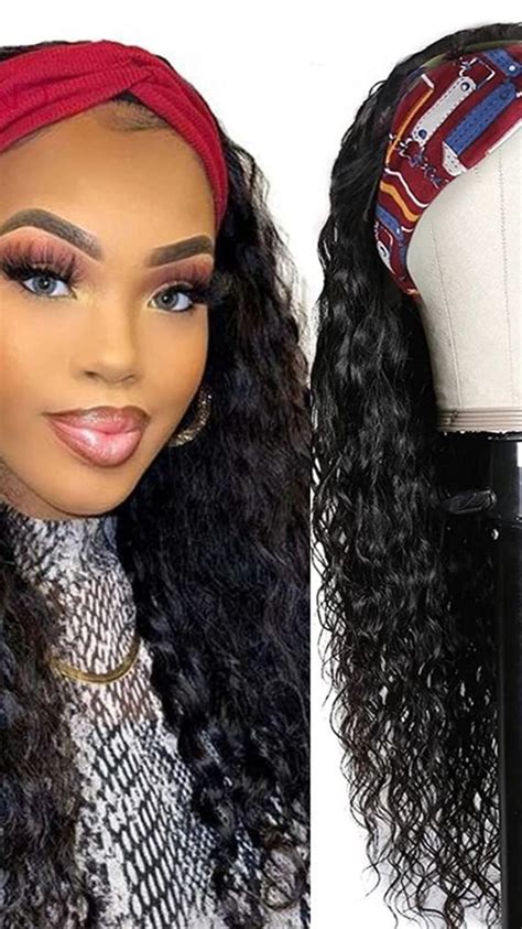 Urgirl Wet And Wavy Headband Wigs Human Hair Brazilian Virgin Hair