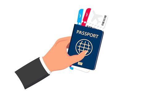 Premium Vector Boarding Pass Flat Design Passport With Airplane