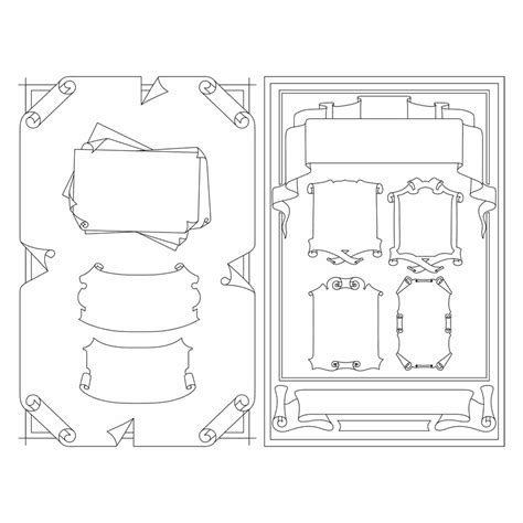 Scroll Style Border Designs Craftsmanspace