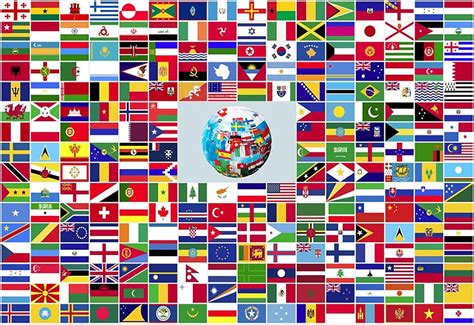Country Flags Backdrop World Map International Flag Soccer World