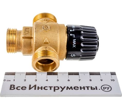 Термостатический смесительный клапан STOUT 3/4 НР, 30-65°С, KV 2.3 SVM ...