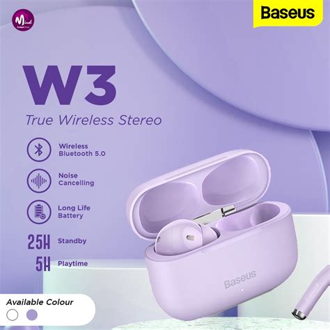 Jual Baseus Tws Encok W3 Earbuds Shopee Indonesia