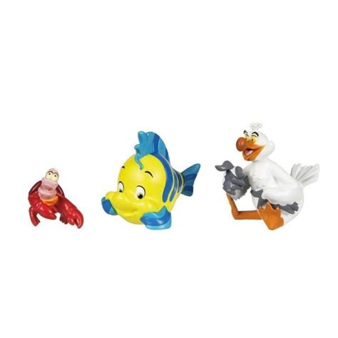 The Little Mermaid Sebastian Flounder And Scuttle 7 Cm Planet Fantasy