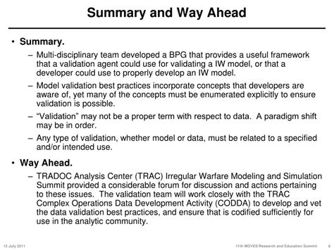 Ppt Irregular Warfare Modelingdata Validation Best Practices
