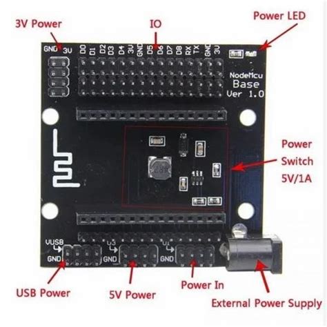 Nodemcu Esp8266 Serial Port Baseboard Expansion Breakout Board