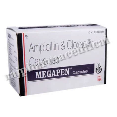 Ampicillin Cloxacillin Capsule Megapen 500 Mg At Rs 160 Stripe In Surat