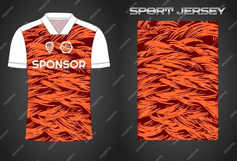 Modelo De Design De Camisa De Esporte De Camisa De Futebol Vetor Premium