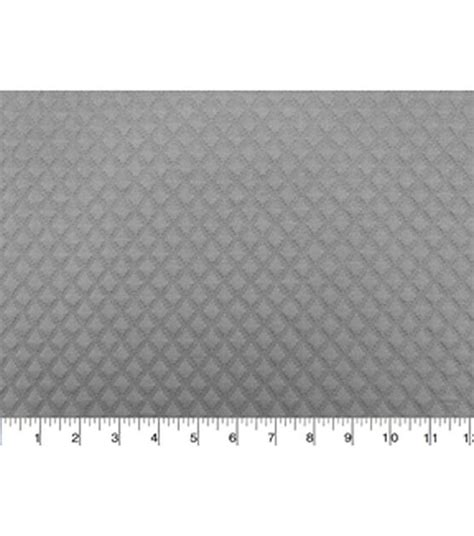 Knit Apparel Fabric Quilted Diamond Gray Knit Joann
