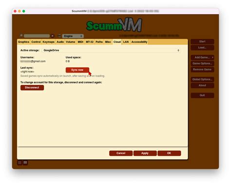 Cloud — Scummvm Documentation Documentation