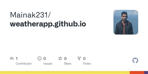 GitHub Mainak Weatherapp Github Io