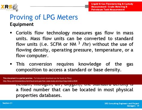 Liquid Gas Flow Case Study Proving Of LPG Meters PPT Slide Deck