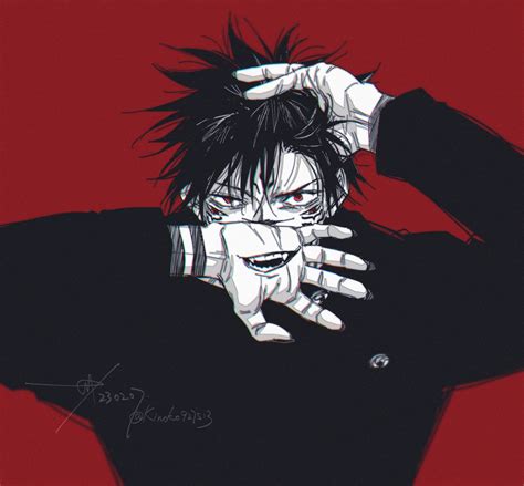Fushiguro Megumi And Ryoumen Sukuna Jujutsu Kaisen Drawn By Sashiyu