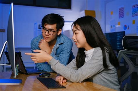 Premium Photo Programmer And Developer Teamwork Working In A Software Development And Coding