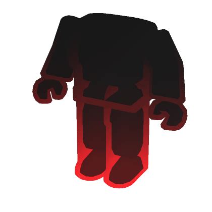 Man Shadowed Outline Avatar Aura Black And Red Roblox
