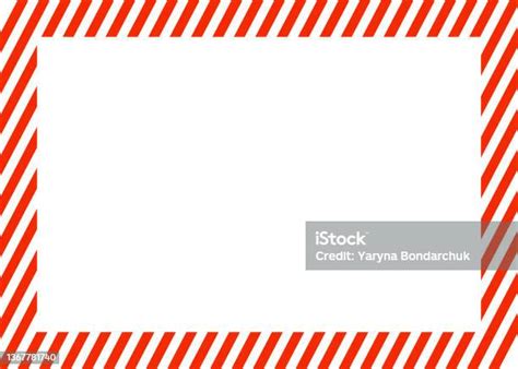 빨간색과 흰색 줄무늬 프레임을 사각형으로 설정합니다 캔디 케인에 대한 스톡 벡터 아트 및 기타 이미지 캔디 케인 프레임 크리스마스 Istock