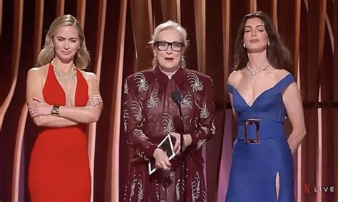 Meryl Streep Anne Hathaway Ed Emily Blunt Ai Sag Awards