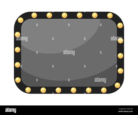 Lightbulb Frame Black And White 2d Cartoon Object Stock Vector Image And Art Alamy