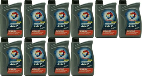 Total Transmission Axle 7 80W-90 Universal Getriebeöl 10x 1l = 10 Liter ...