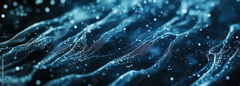 A Futuristic Digital Representation Of A Water Pipeline Incorporating Advanced Technologies Like