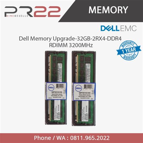 Jual Dell Memory 32gb 2rx4 Ddr4 Rdimm 3200mhz Snp75x1vc 32g Jakarta
