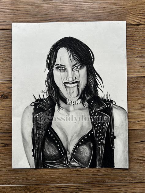 Rhea Ripley Wwe 2024 Custom Poster Drawing Etsy