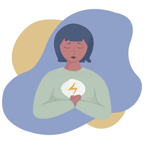 Woman Mental Health Girl Vector Flat Style Stock Vector