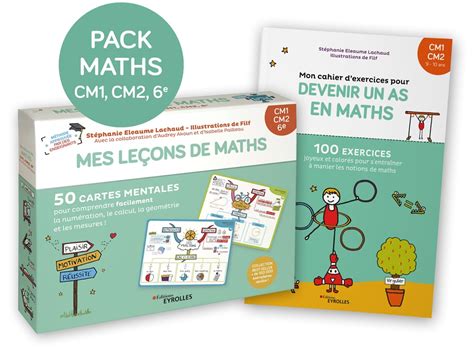 Carte mentale Mathématique Coffret cycle 3 CM1 CM2 6e