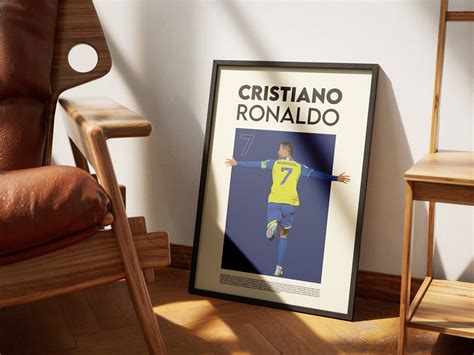 Cristiano Ronaldo Poster Al Nassr Poster Ronaldo Art Etsy