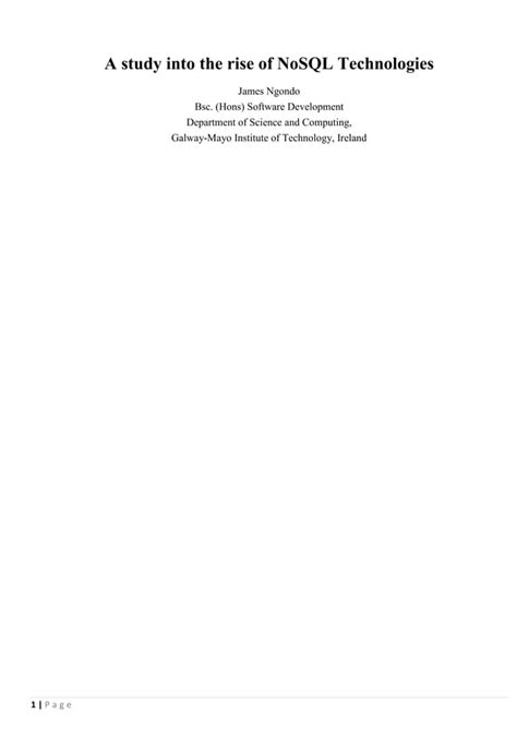 The Rise Of Nosql Databases Pdf Databases Computer Software And
