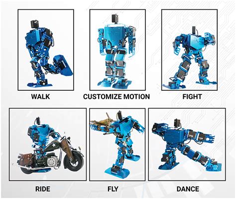 Pimecha 17 Dof Raspberry Pi Humanoid Robot Unassembled