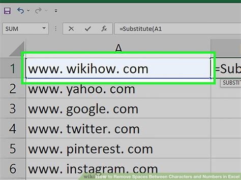 How to Remove Spaces Between Characters and Numbers in Excel