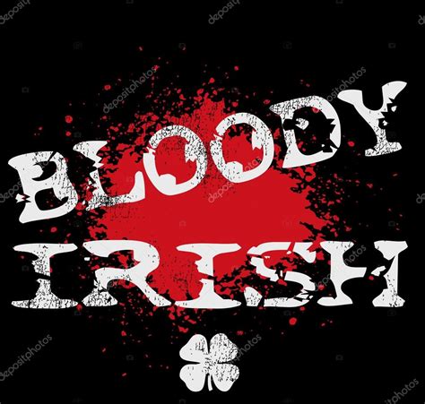 Illustration Of An Isolated Blood Drops With A Clover Icon Stock Vector