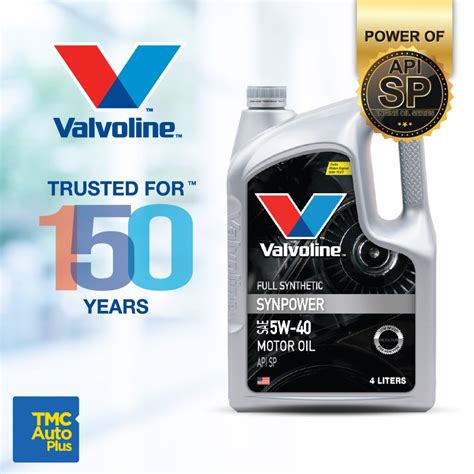 Valvoline Synpower 5w40 Api Sp Fully Synthetic Engine Oil 4 Liter New