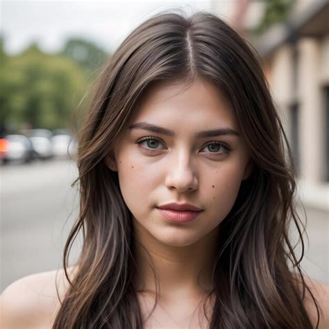 Premium Photo Photo Portrait Of Young Beautiful Female Woman Model Face