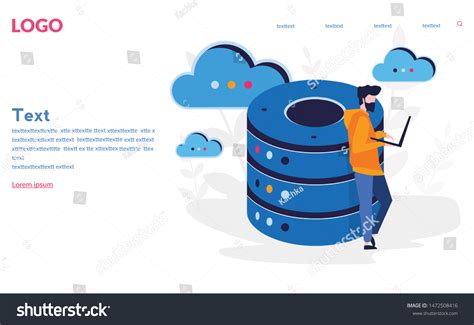 Database Data Center Server Room Rack Stock Vector Royalty Free 1472508416 Shutterstock