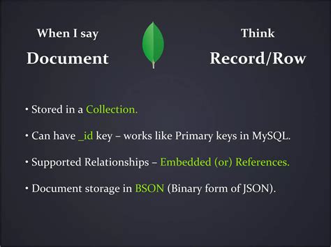 Introduction To Mongodb Ppt