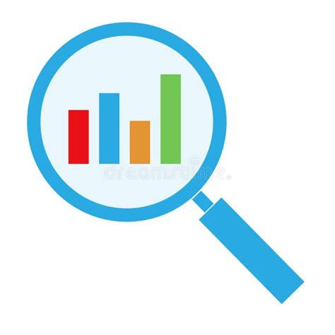 Icono De Búsqueda De Gráficos En Fondo Blanco Signo Analítico De
