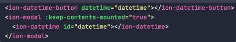 Bug Click `ion Datetime Button` Not Display Modal Of Datetime Picker