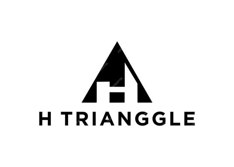 Premium Vector H Triangle Logo Design Vector Illustration