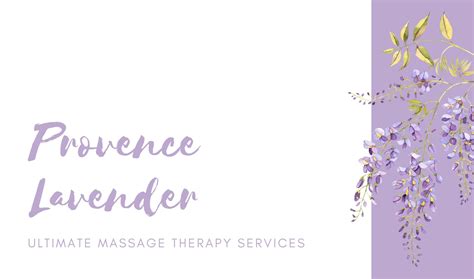 Massage Therapy Business Card Templates Parahyena