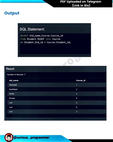 Sql Joins Short Notes Pdf Connect 4 Programming