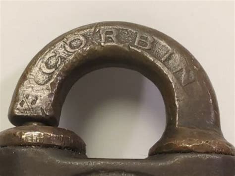 Vintage Corbin Cabinet Brass Padlock Lock Bv3612 Early 1900s Antique