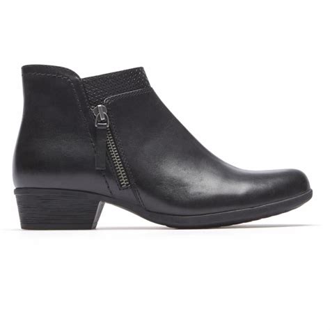 Rockport Women Carly Bootie Blackleather Rockport Canada