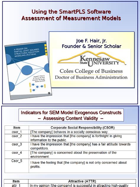 PDF 3 2 How To Use SmartPLS Software Assessing Measurement Models 3 5 14 DOKUMEN TIPS